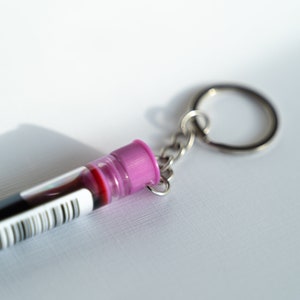 Blood Test Tube Keychain / Chemistry / Transfusion / Blood Bank ...