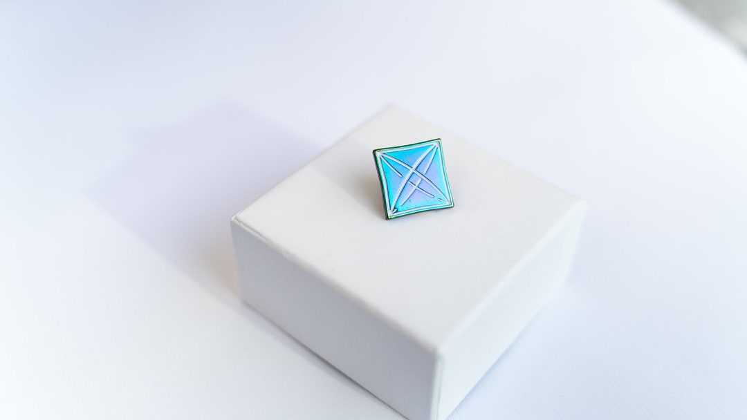 Chemistry Urine Crystal HOLOGRAPHIC Enamel Pin / Science / Laboratory ...