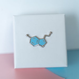Serotonin Molecule Enamel Pin / Chemistry / Science / Laboratory - Etsy