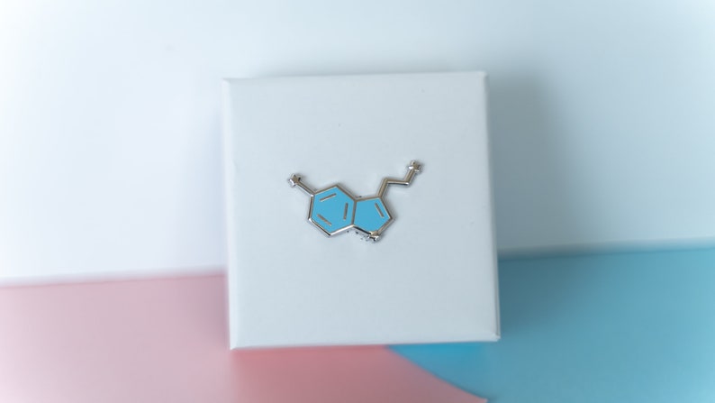 Serotonin Molecule Enamel Pin / Chemistry / Science / Laboratory - Etsy