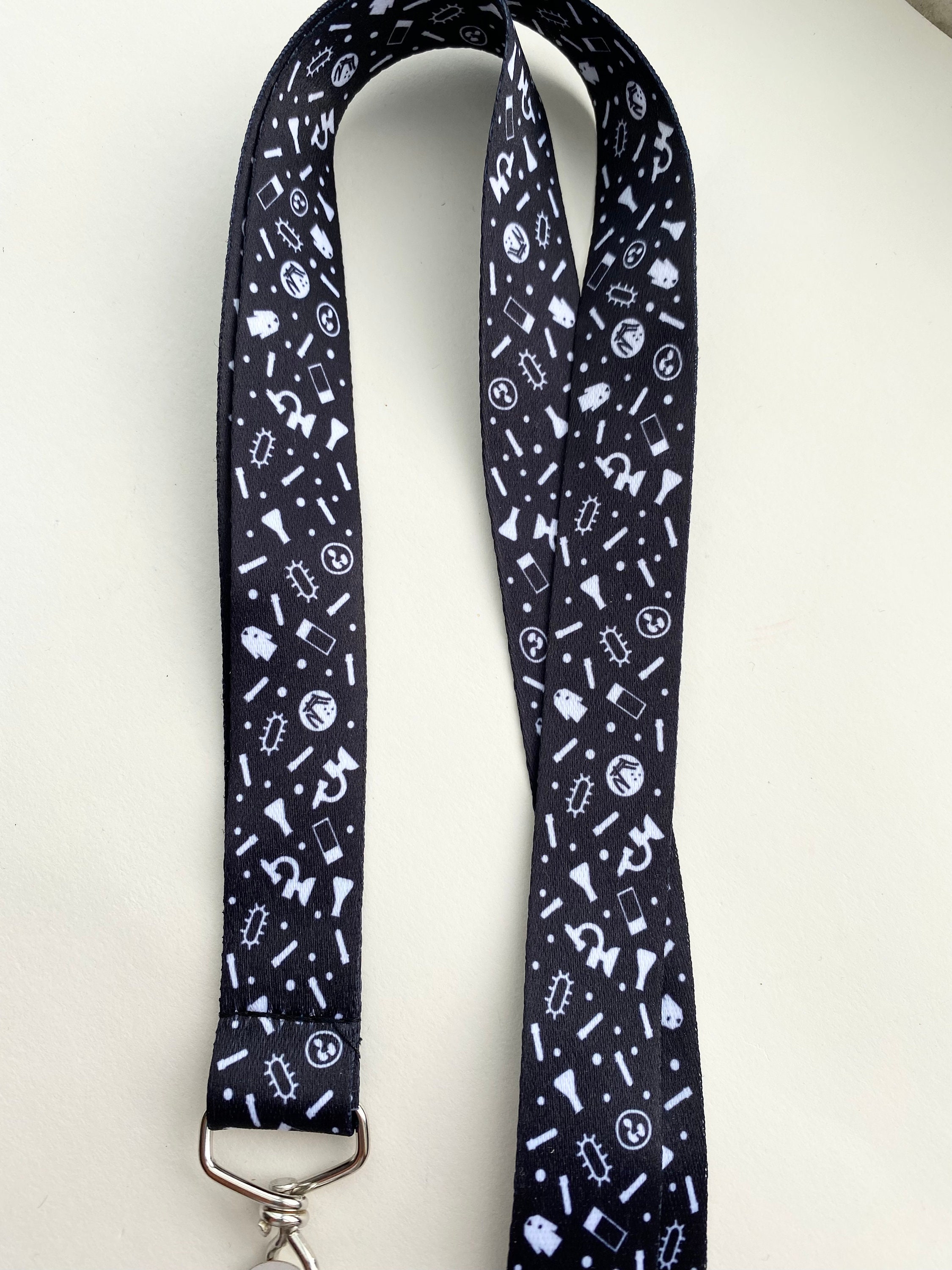 Science LANYARD Black & White / Laboratory / Research / Phd / Scientist ...