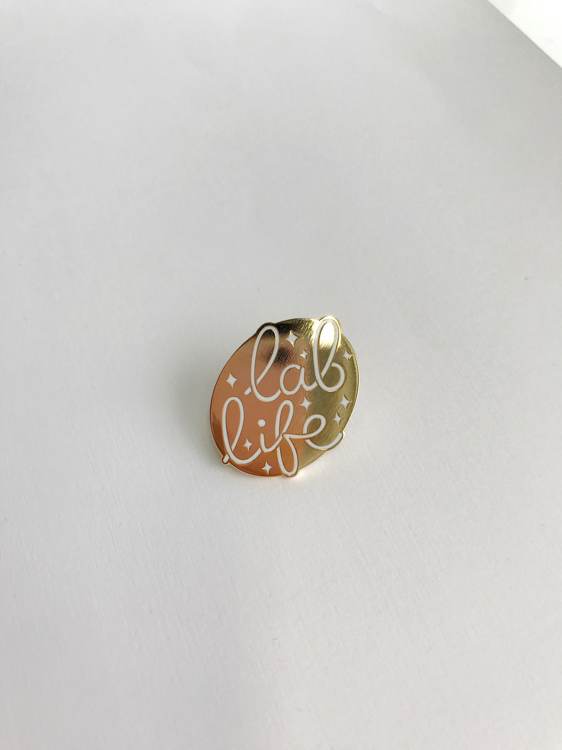 LAB LIFE Gold Enamel Pin / Microbiology / Science Gift / Scientist ...