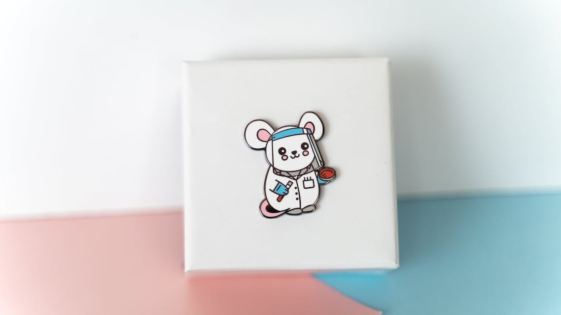 LAB RAT Hard Enamel Pin / Laboratory / Scientist / Med Lab - Etsy