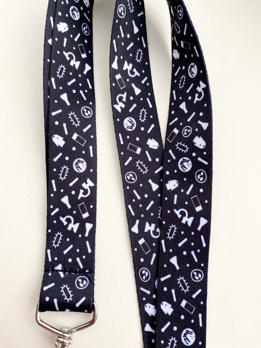 Science LANYARD Black & White / Laboratory / Research / Phd / Scientist ...
