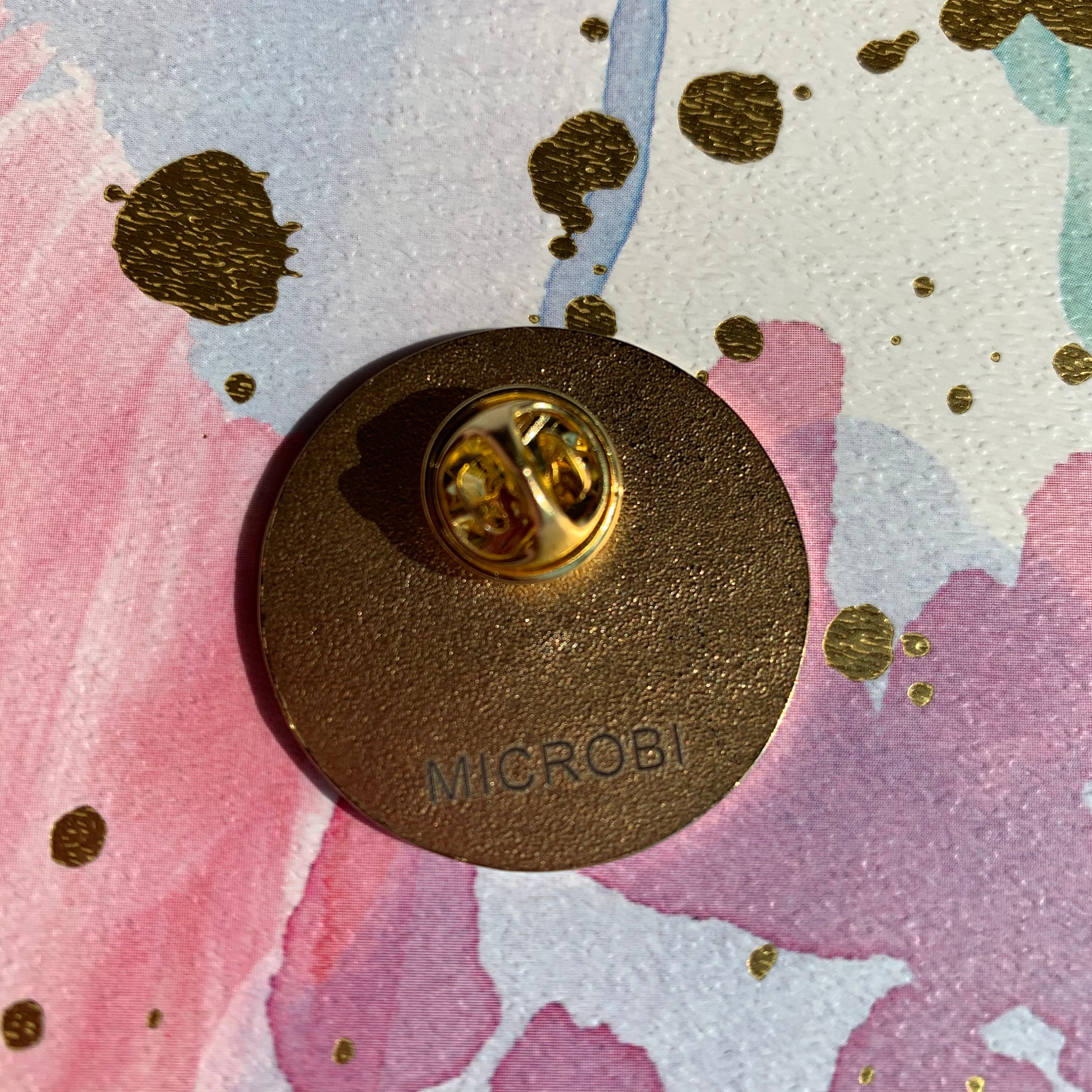 SET of 2 Petri Dish Enamel Pins / Microbiology Agar Art / - Etsy