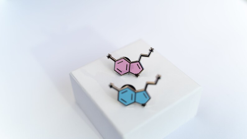 Serotonin Molecule Enamel Pin / Chemistry / Science / Laboratory - Etsy