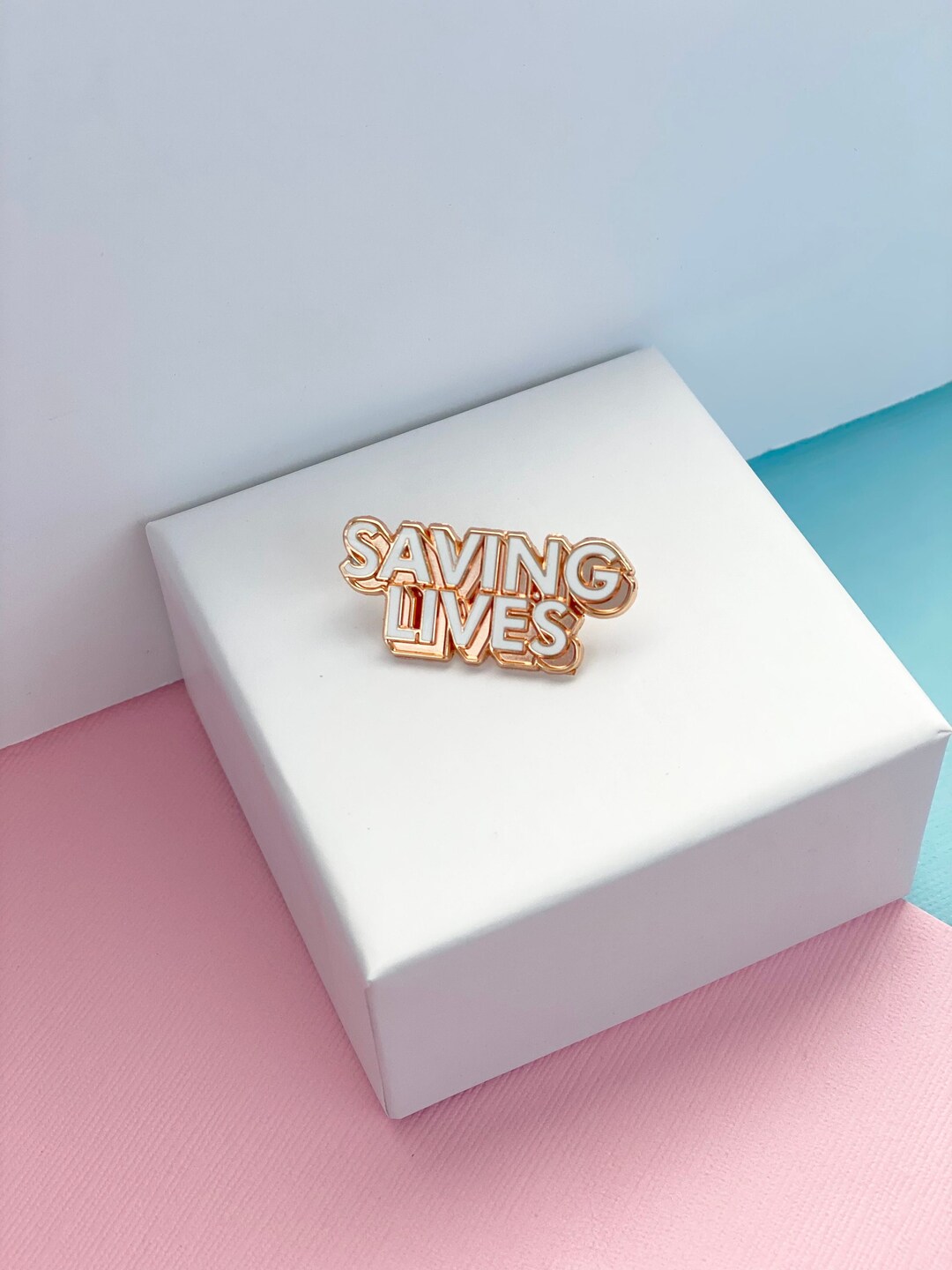 Saving Lives Enamel Pin / Medical Health Care Hero / Nurse Pins / Lab ...