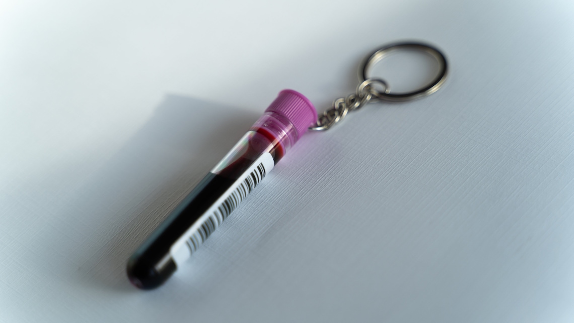 Blood Test Tube Keychain / Chemistry / Transfusion / Blood - Etsy