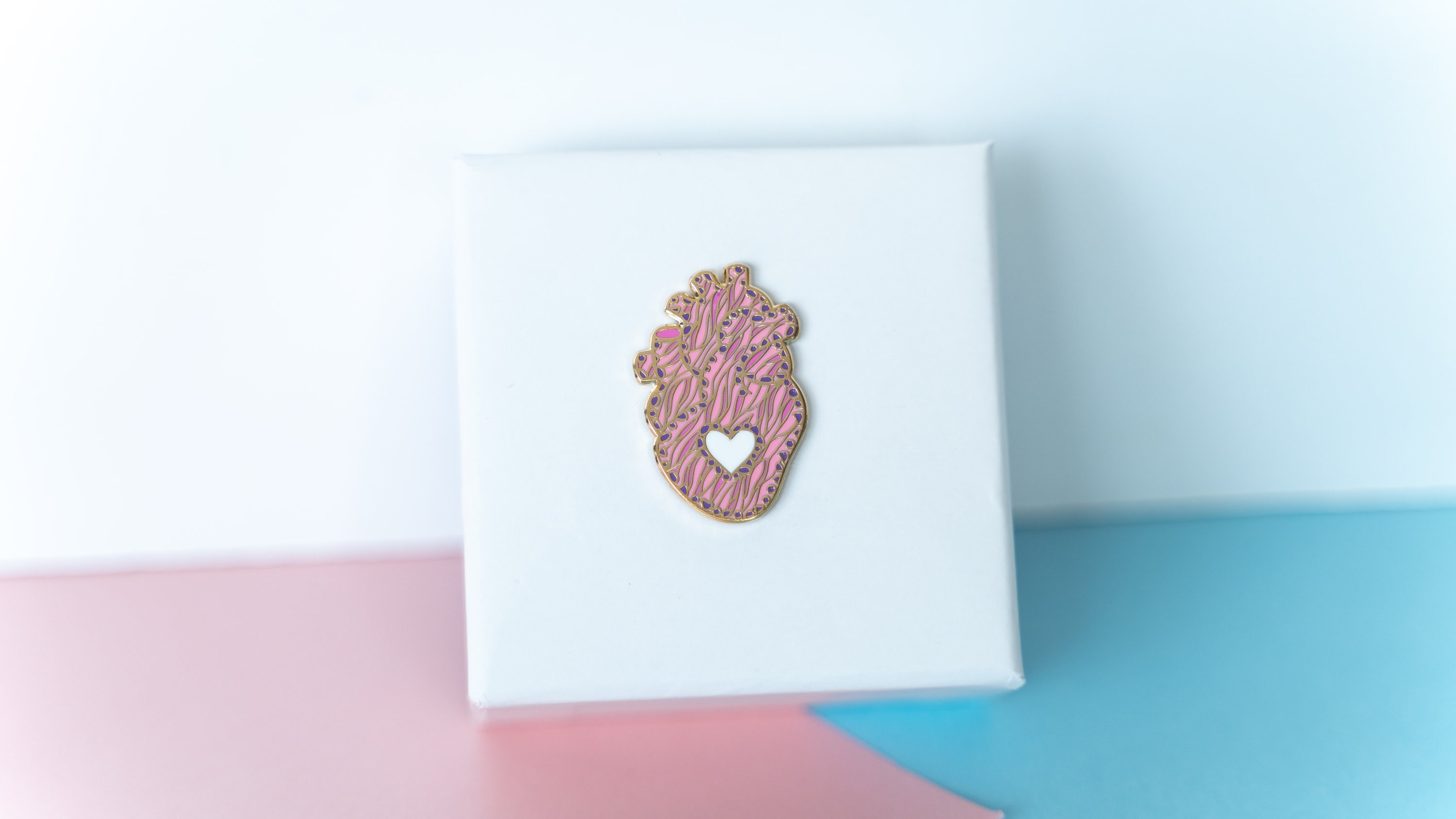 Histology Anatomical Heart Enamel Pin / Pathology / Microbi - Etsy
