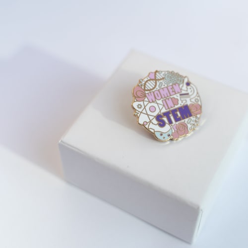 Women in STEM Enamel Pin / Microbiology / Science Gift / - Etsy