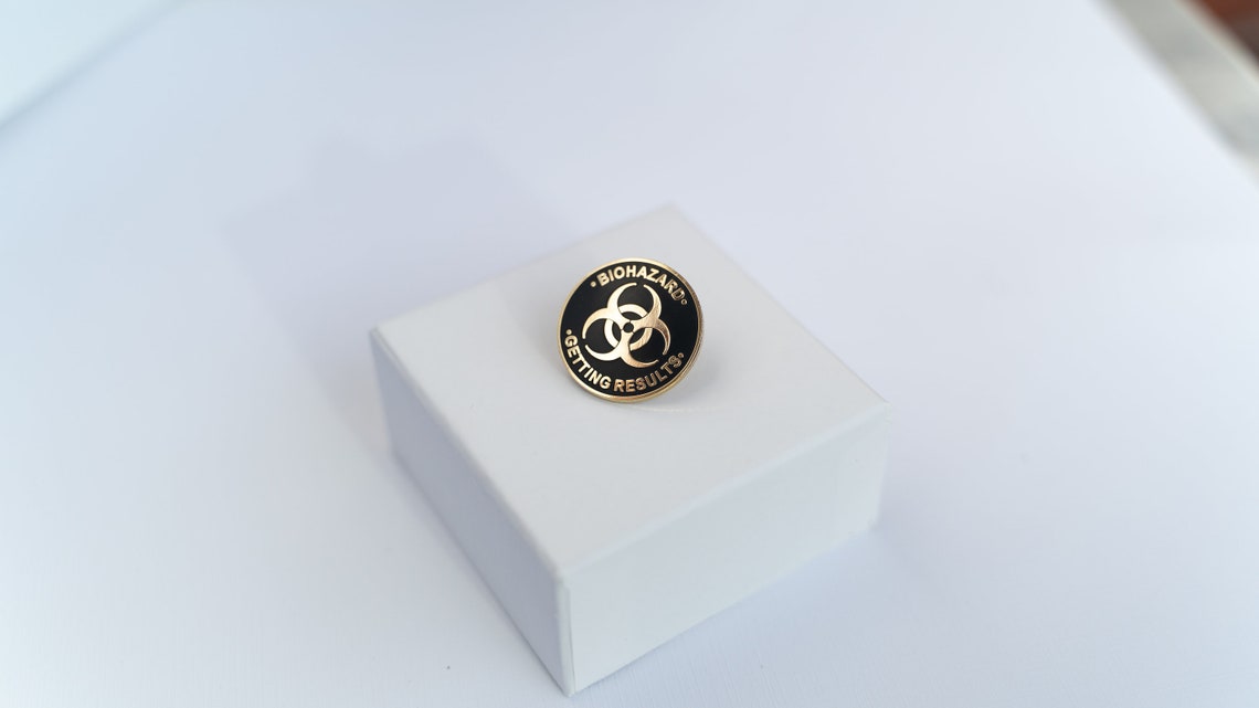 BIOHAZARD Enamel Pin / Laboratory / Lab Tech / Scientist / - Etsy