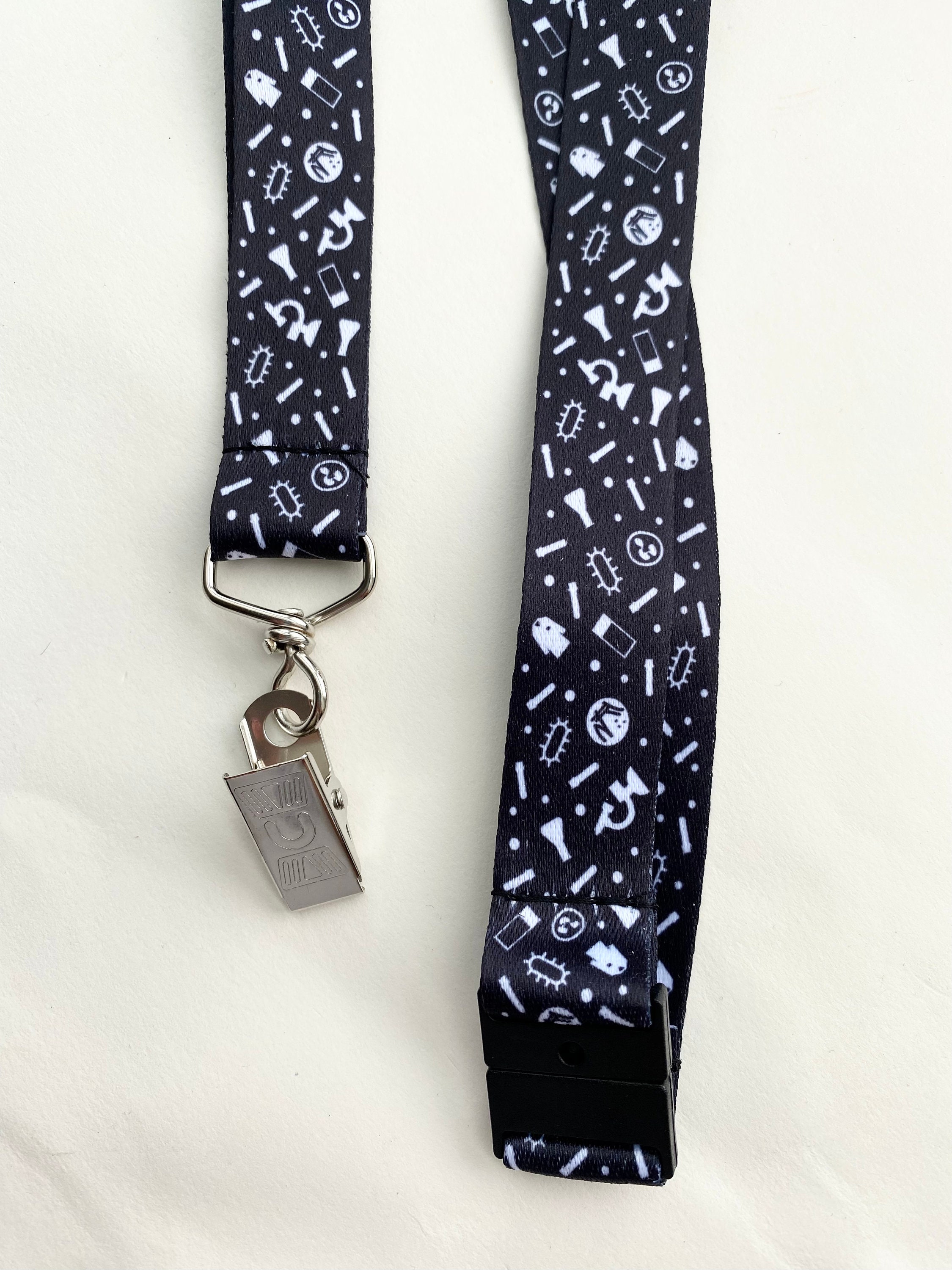 Science LANYARD Black & White / Laboratory / Research / Phd / Scientist ...