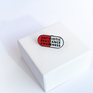 Antibiotic Resistance Awareness Pill Enamel Pin / Microbiology ...
