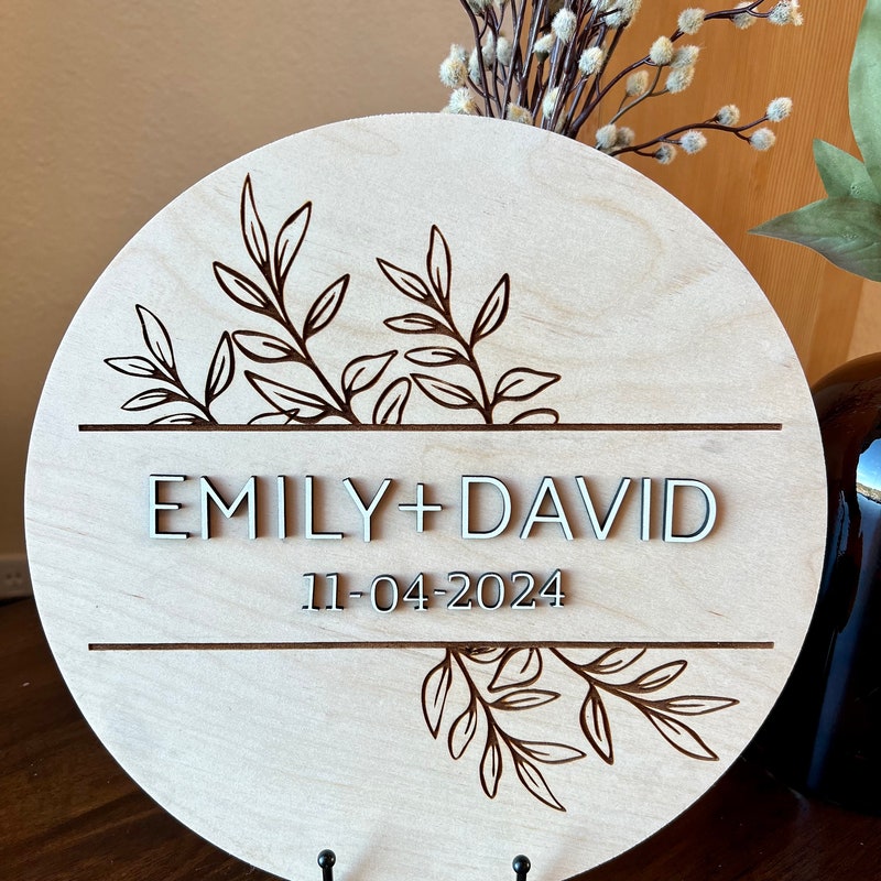 Round Wood Welcome Sign - Etsy