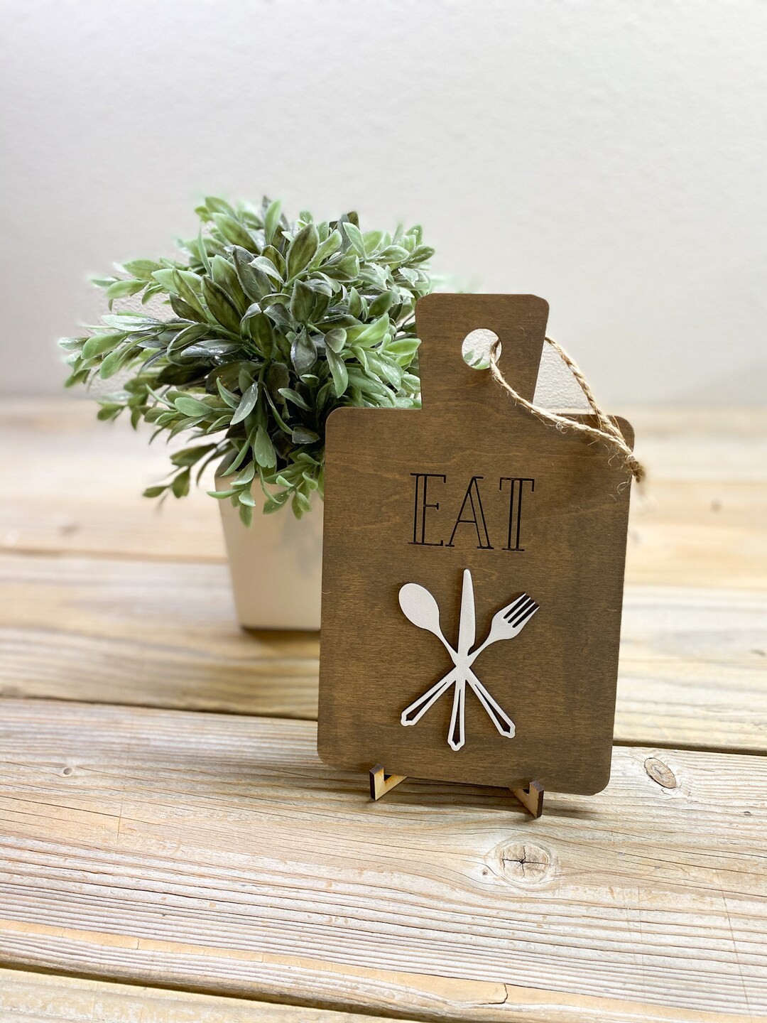 Farmhouse Signs / Engraved Tiered Tray Decor / Wood Stained Mini ...