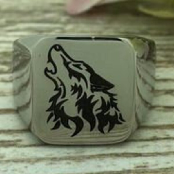 Wolf Ring - Etsy