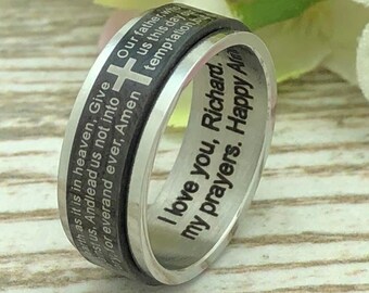 Scripture Spinner Ring - Etsy