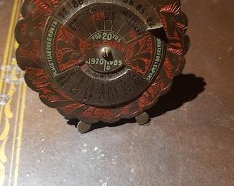 Brass Perpetual Calendar | Etsy
