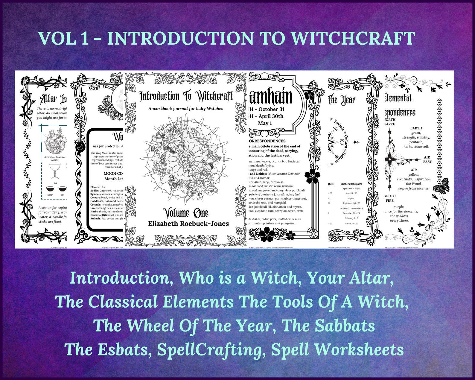Baby Witch Bundle, Printable Grimoire, for Beginning Witches PDF A4 US ...