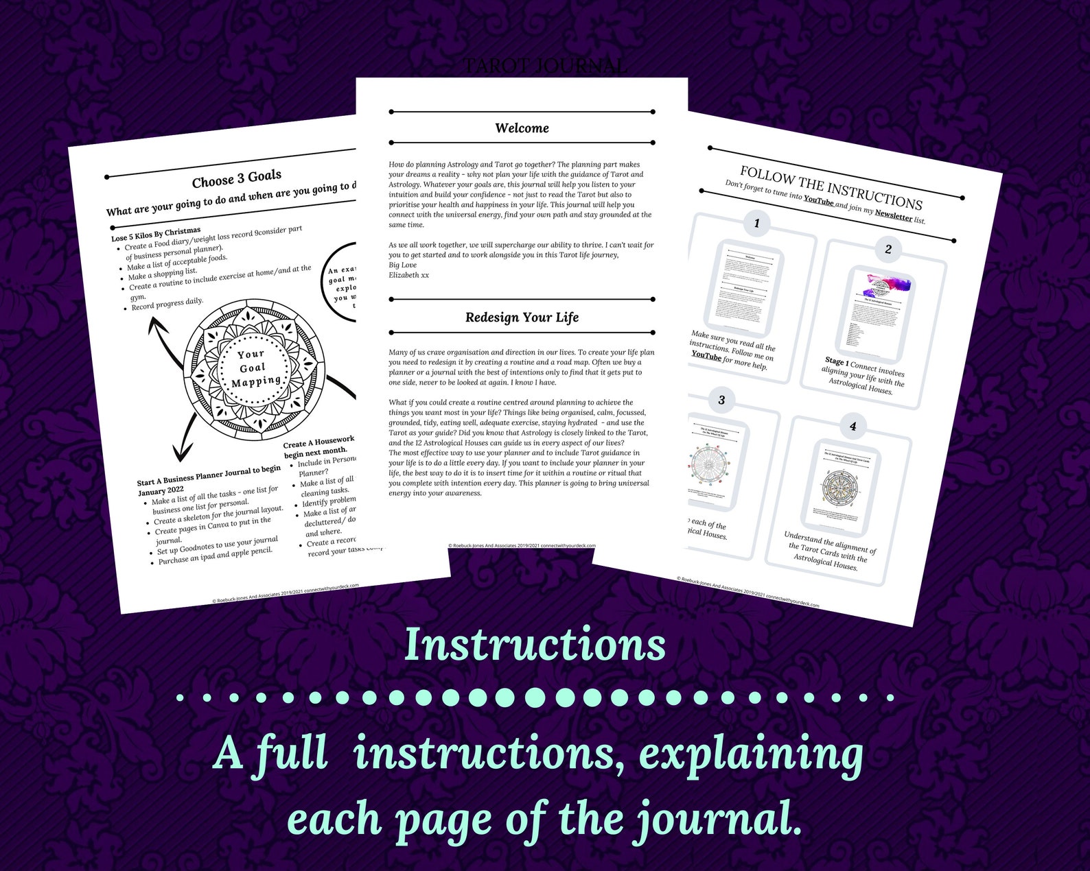 Tarot Life Planner Goal Setting for Beginners With - Etsy