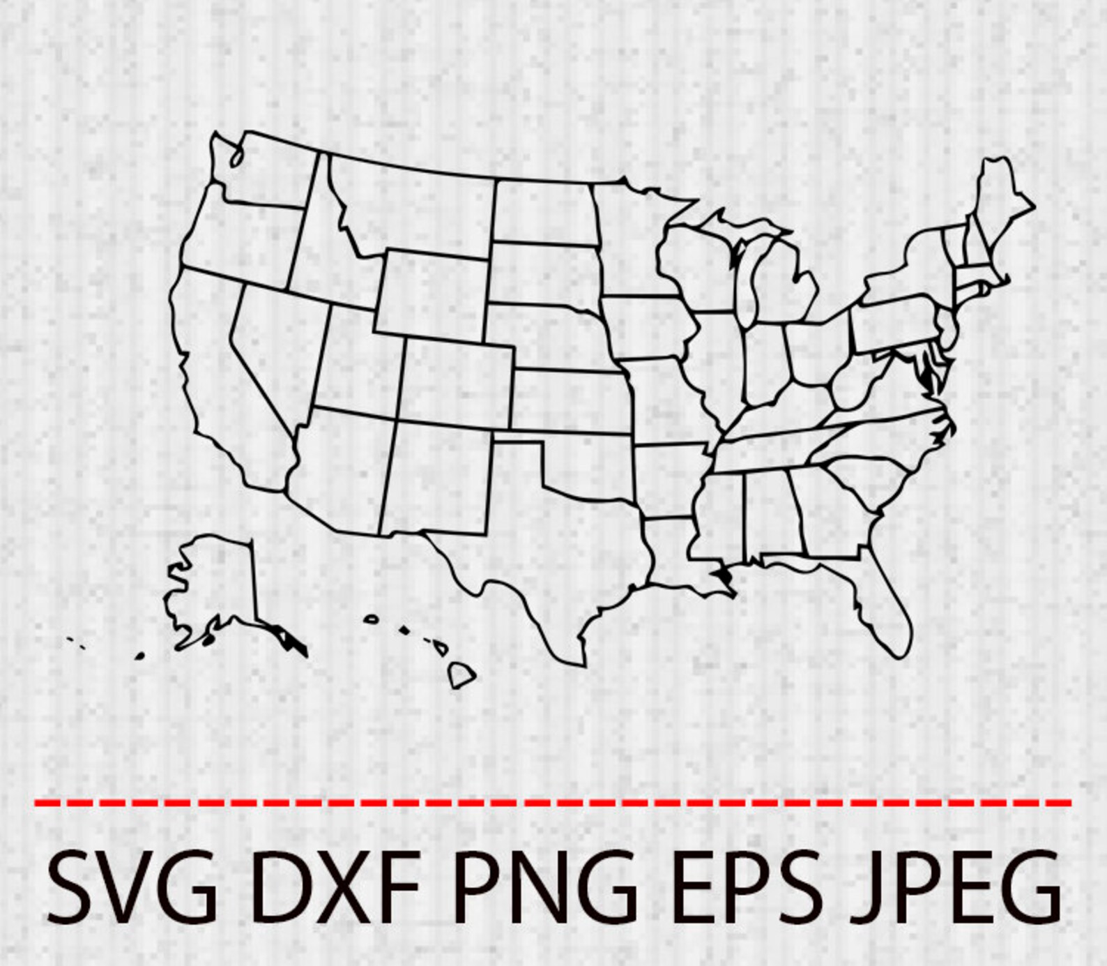 us outline svg