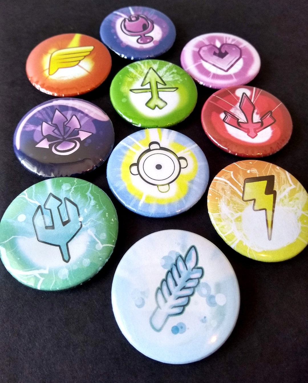 1.5'' Hades Pin-back Boon Button Set - Etsy
