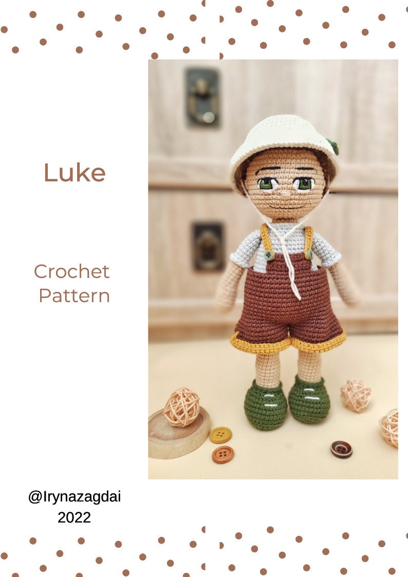 Crochet Pattern Luke, PDF Crochet Pattern Boy Scout, Digital Document ...
