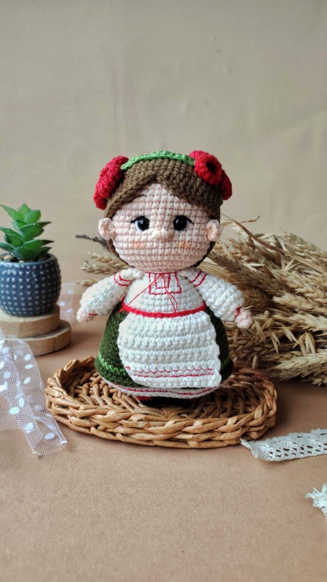 Ukrainian Crochet Doll, National Doll, 20 Cm Doll - Etsy