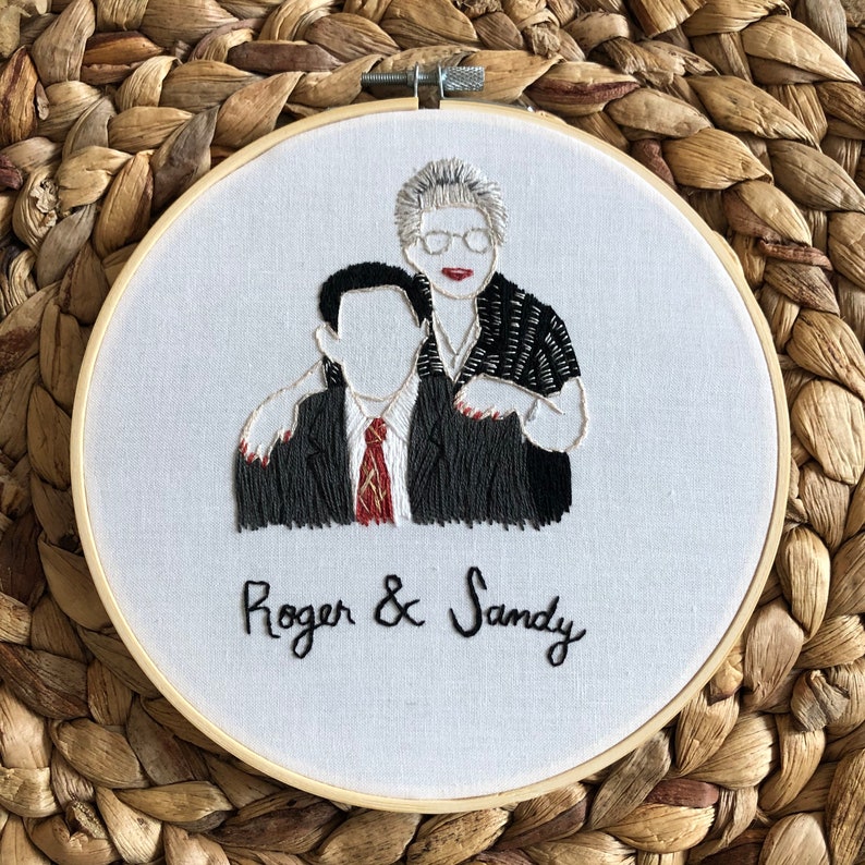 Custom Embroidered Portraits Family Portraits Couple | Etsy