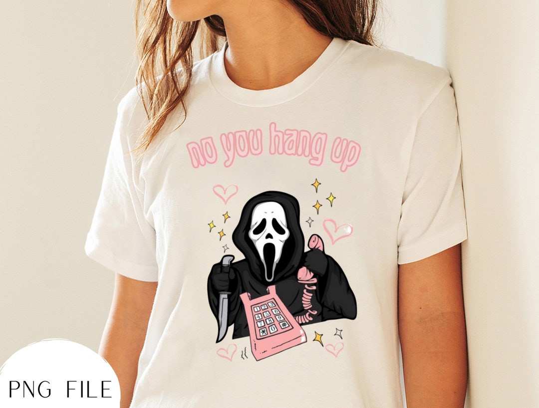 Scream / Ghostface Cartoon Shirt Design PNG Download for Sublimation - Etsy