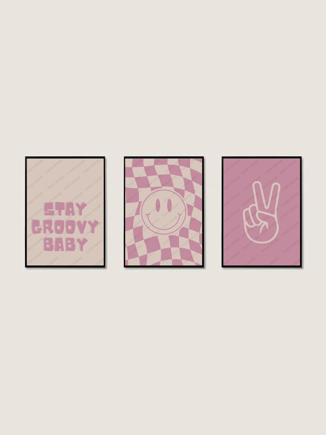 Stay Groovy Baby Wall Prints - PNG Digital Download - Art for Girls ...