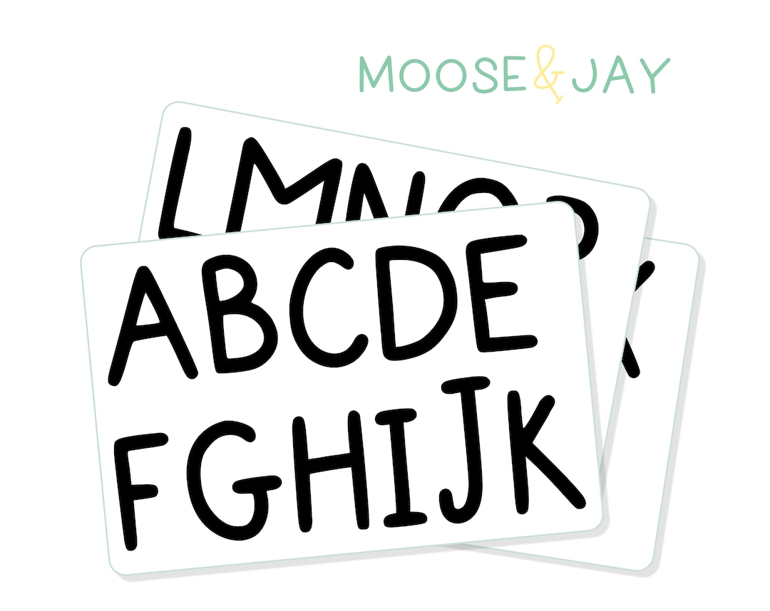A-Z Alphabet Stickers // 1.5 Letters Moose & Jay Made to Order - Etsy