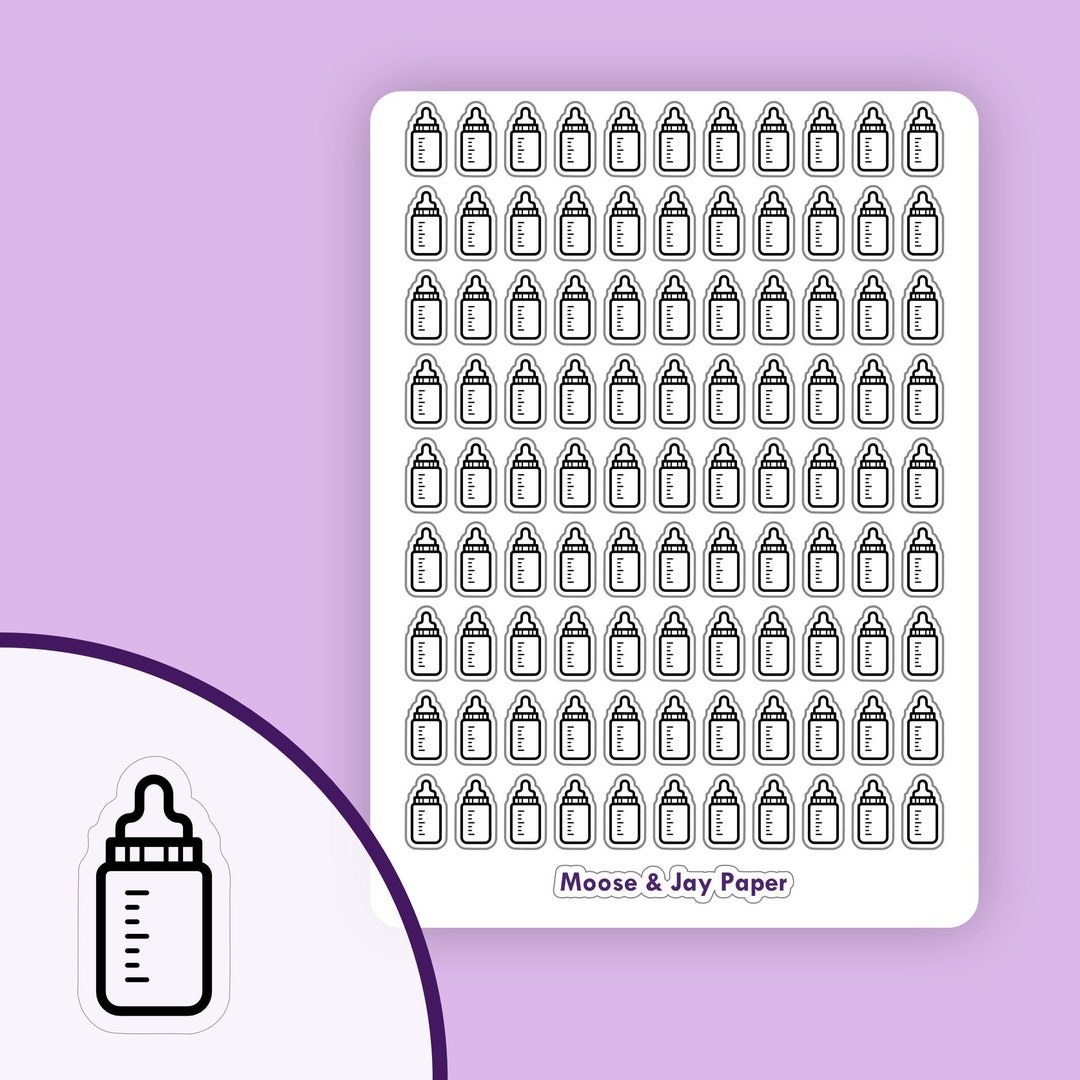 99 Baby Bottle Stickers Baby Collection - Etsy