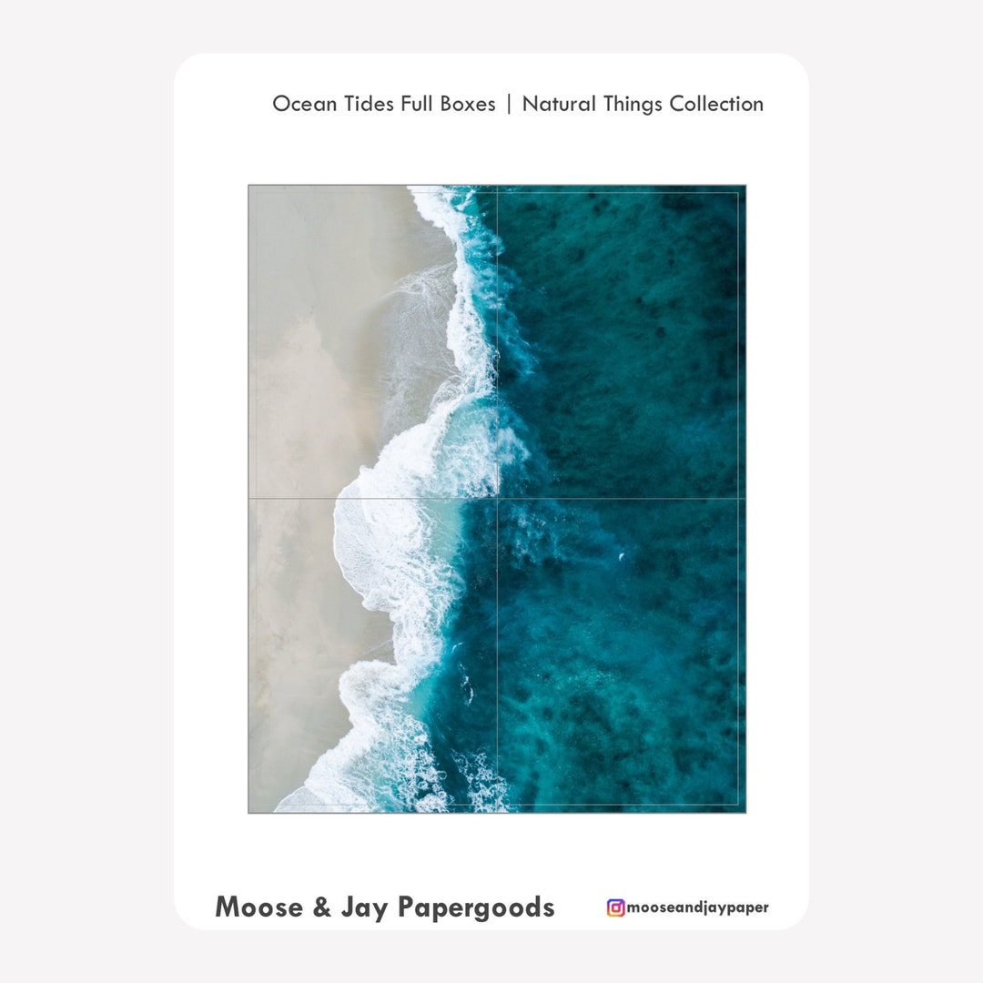 Ocean Tides Planner Stickers Premium Photo // for Planners - Etsy