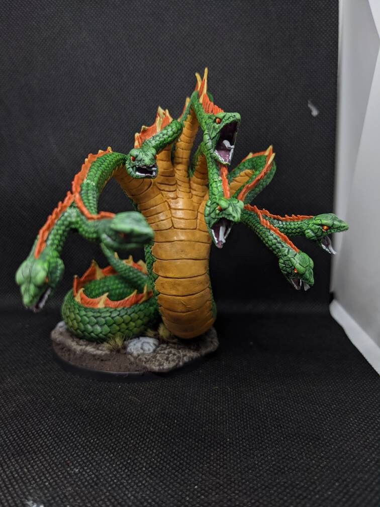 Hydra Dungeons and Dragons Painted Miniature WizKids | Etsy