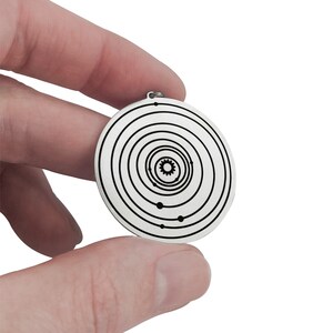 Custom Personalized Solar System Necklace and Star Map Keychain His ...