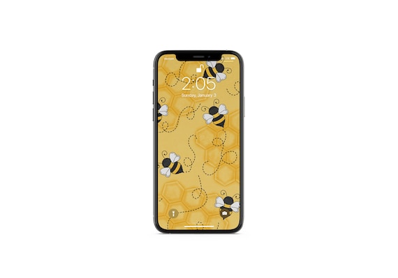 Bee Phone Background Phone Wallpaper Nature Phone Background | Etsy
