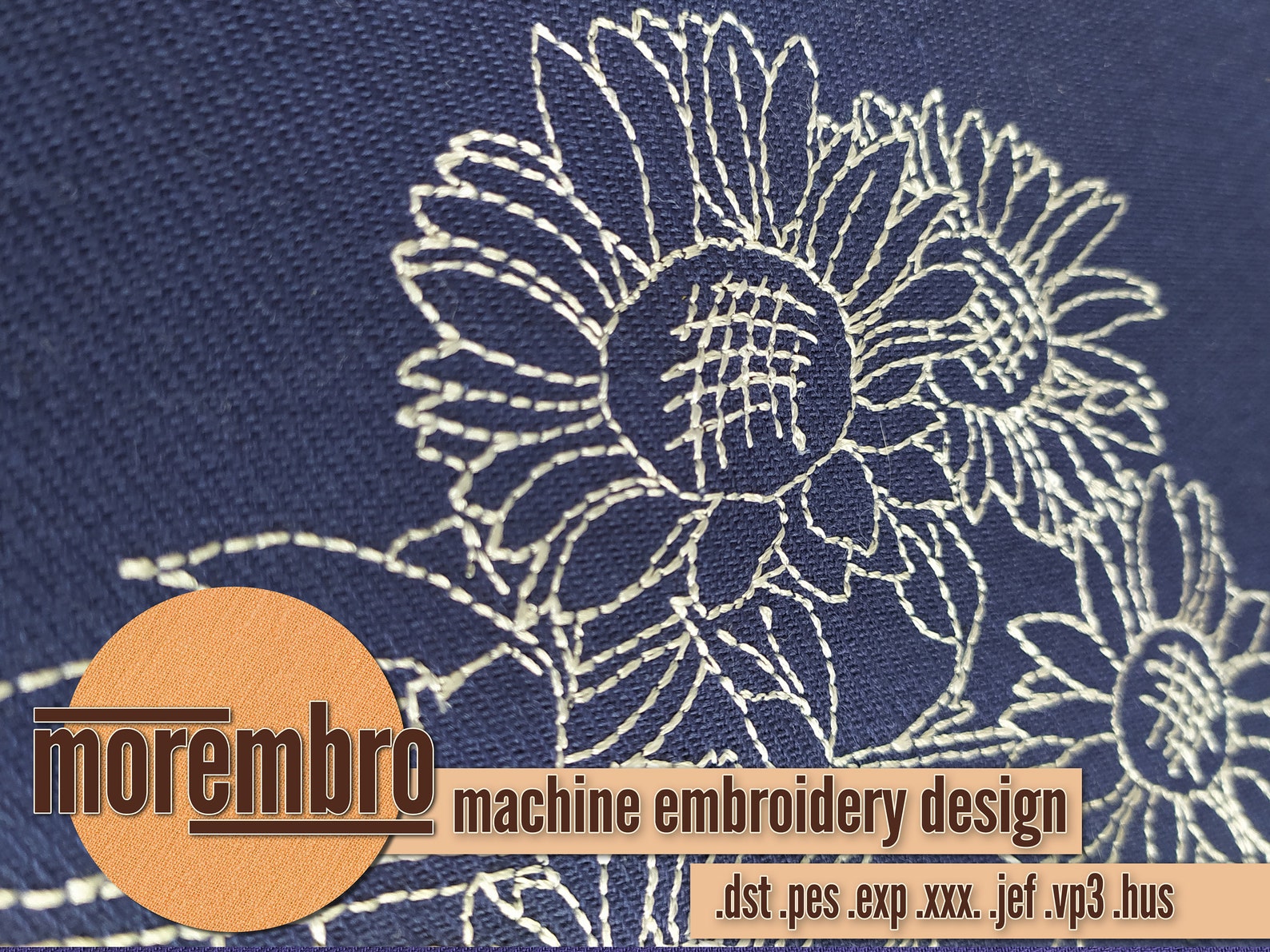 Embroidery Design: Outline Design Made With Run Stitch Tulips - Etsy