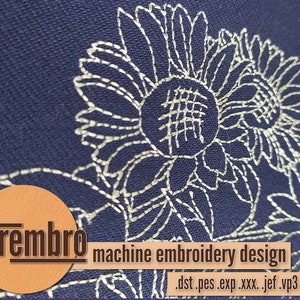 Embroidery Design: Outline Design Made With Run Stitch Tulips Bouquet ...