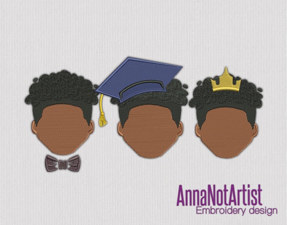 Embroidery Designs Pack of 3: Minimalist Design Men With - Etsy