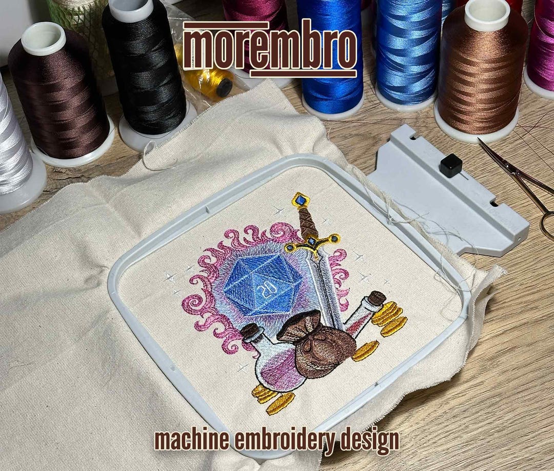 Embroidery Design: Complex Design Dnd \ Rpg \ Fantasy Loot Related - 4 ...
