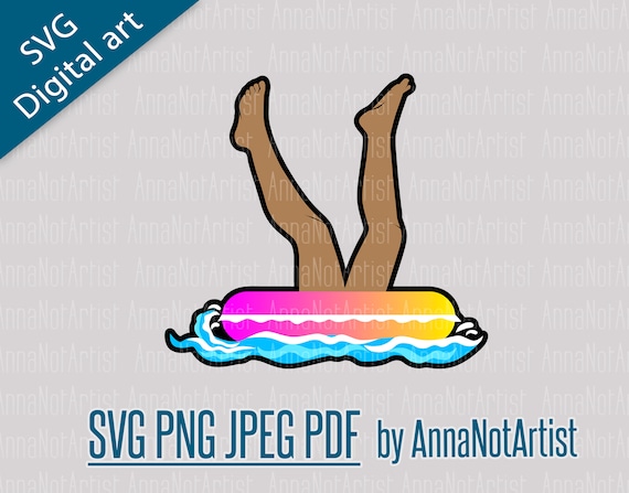 SVG PNG JPEG: Bottom up Summer Pool Party Fun With - Etsy
