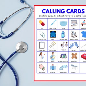 Medical Bingo Game: 30 Printable Cards, Nurse Graduation (PDF) - Etsy