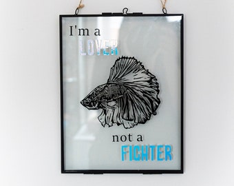 Betta Fish Wall Art | Etsy
