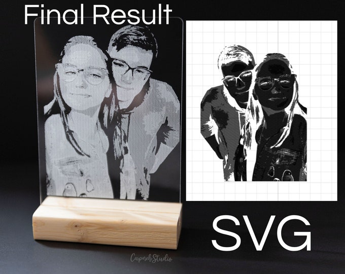 Custom SVG for Engraving, Photo Engraved SVG, SVG for Cricut Engraving ...