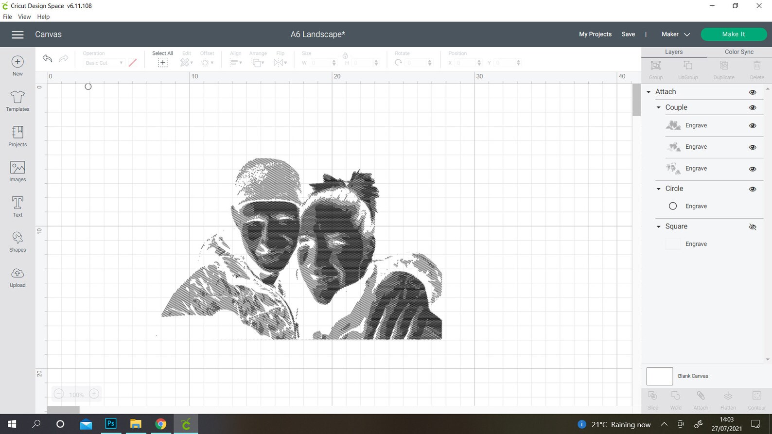 Custom SVG for Engraving Photo Engraved SVG SVG for Cricut - Etsy UK