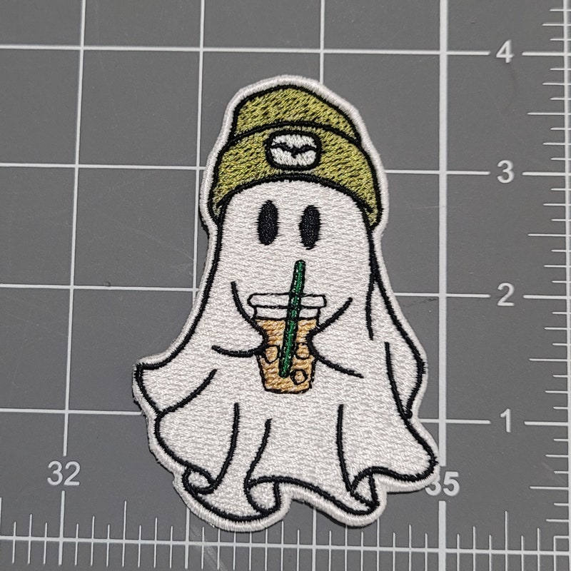 Embroidered Ghost Patches - Etsy