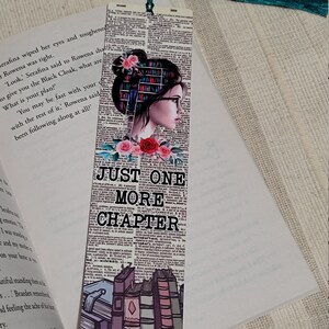 GIRL BOOK HEAD, Metal Bookmark, Book Lover, Bookworm, Book Place Holder ...