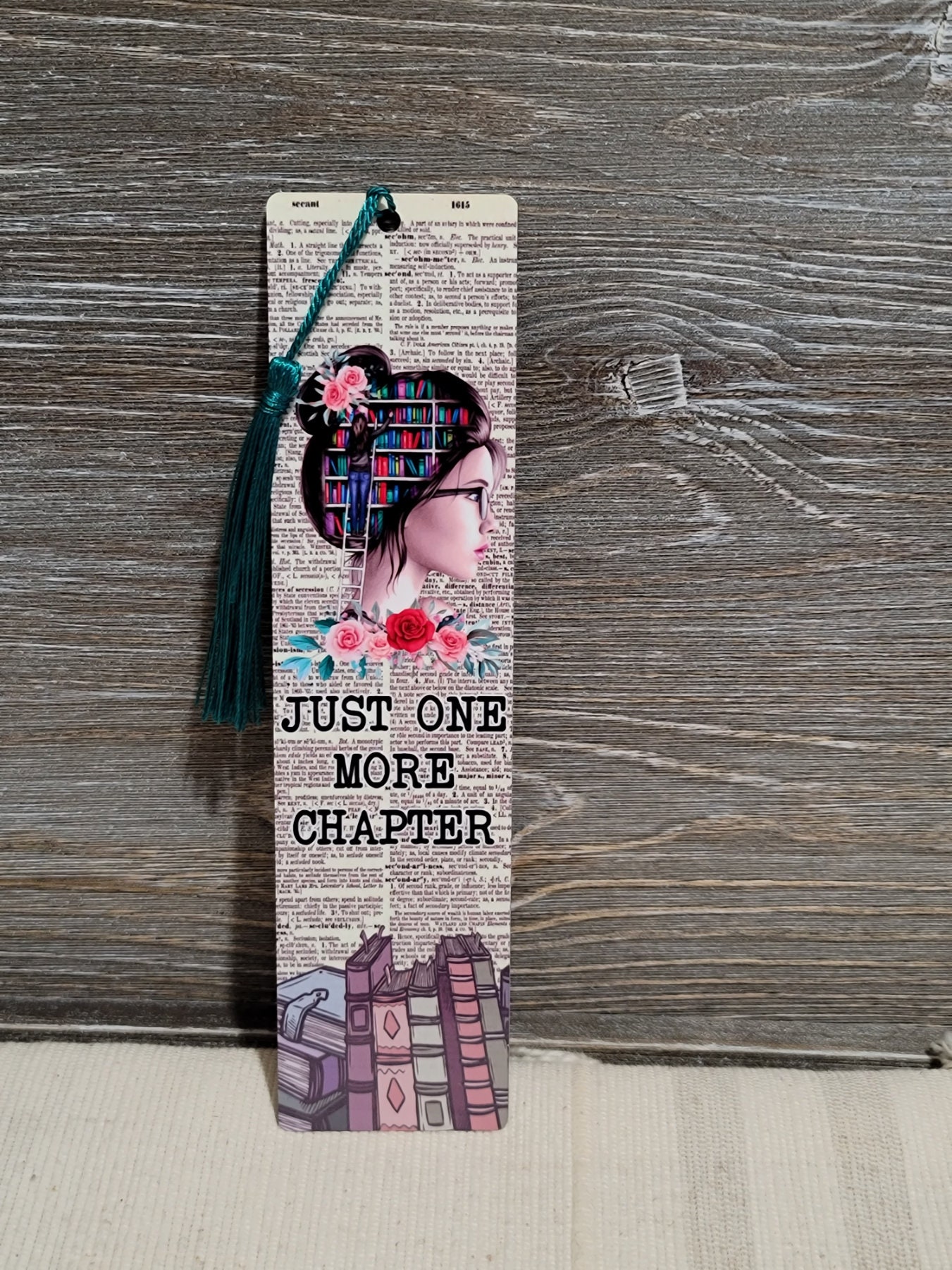GIRL BOOK HEAD, Metal Bookmark, Book Lover, Bookworm, Book Place Holder ...