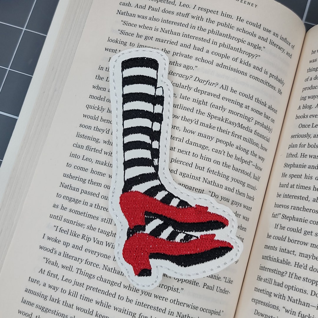 Ruby Slippers Bookmark, Witch Feet Bookmark, Book Lover, Bookworm ...